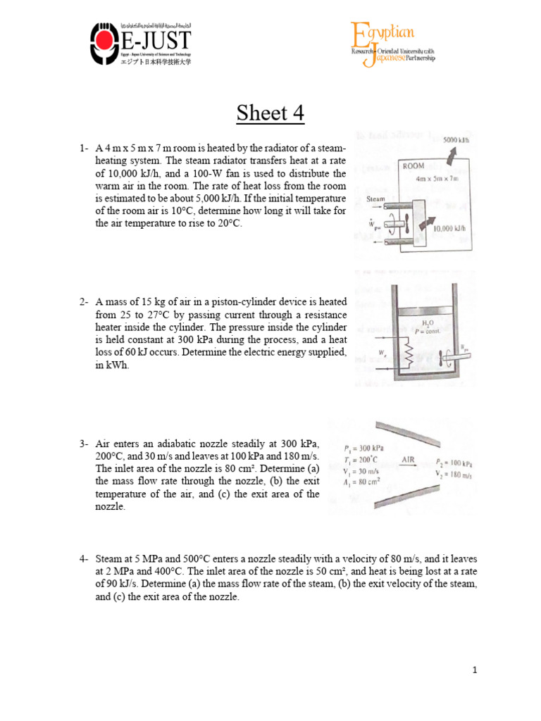Sheet 4 | PDF | Steam | Heat