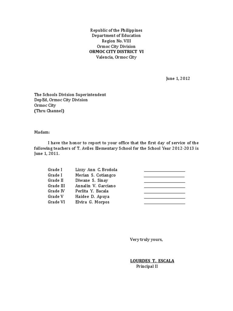 First Day of Service | PDF | Social Science