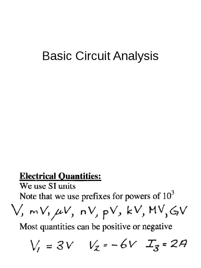 Basic Circuit Analysis | PDF | Computers