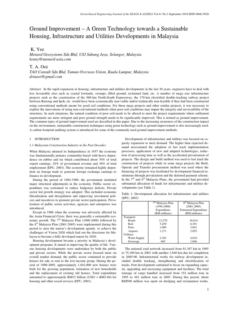 Sustainable Ground Improvement | PDF | Soil | Geotechnical Engineering