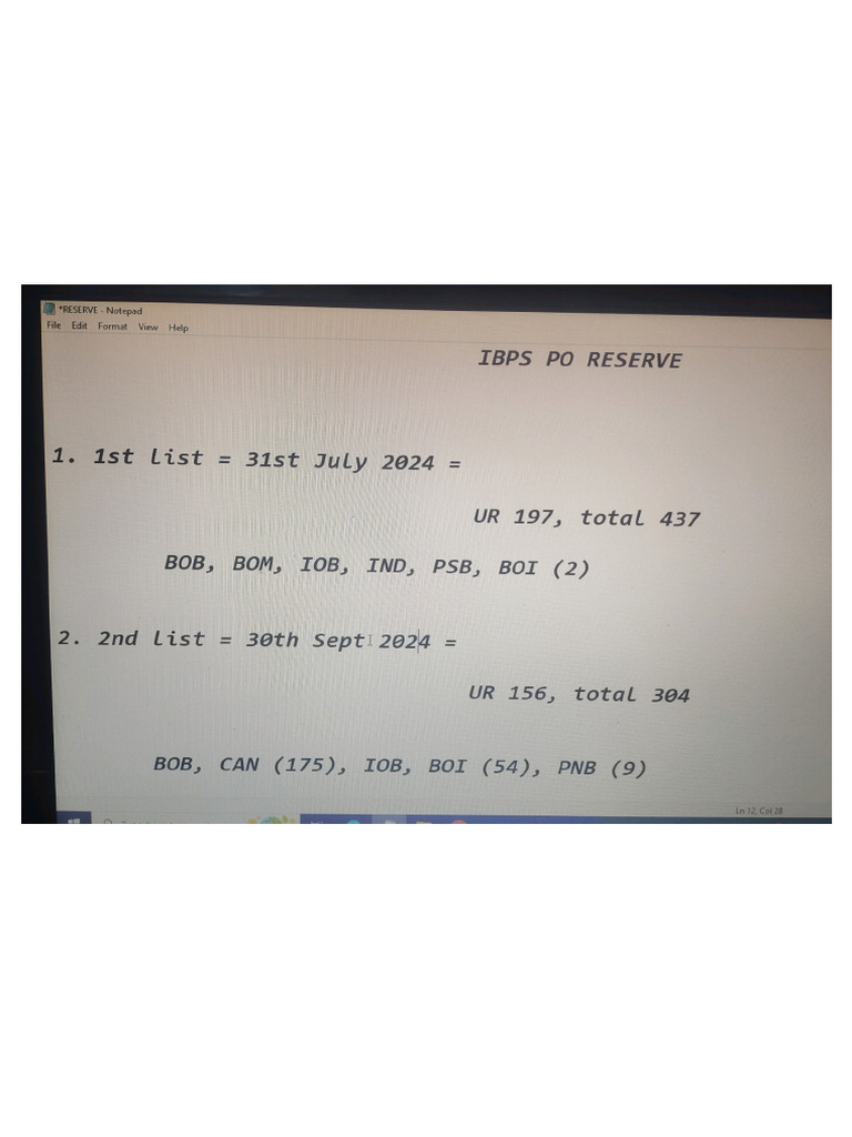 Ur Reserve Analysis | PDF