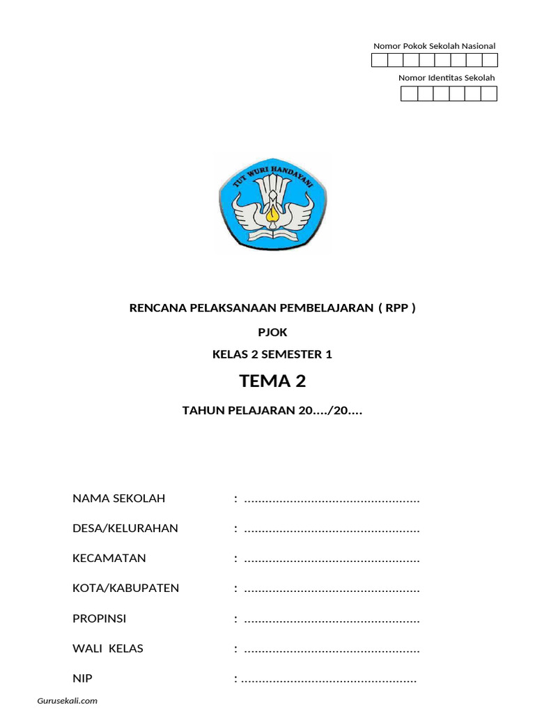 RPP PJOK Kelas 2: Bermain Simpai dan Gerakan | PDF