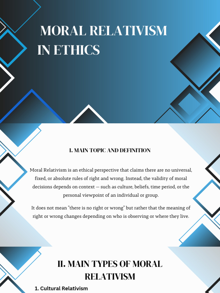 Moral Relativism Group 4 Set-A | PDF | Relativism | Morality