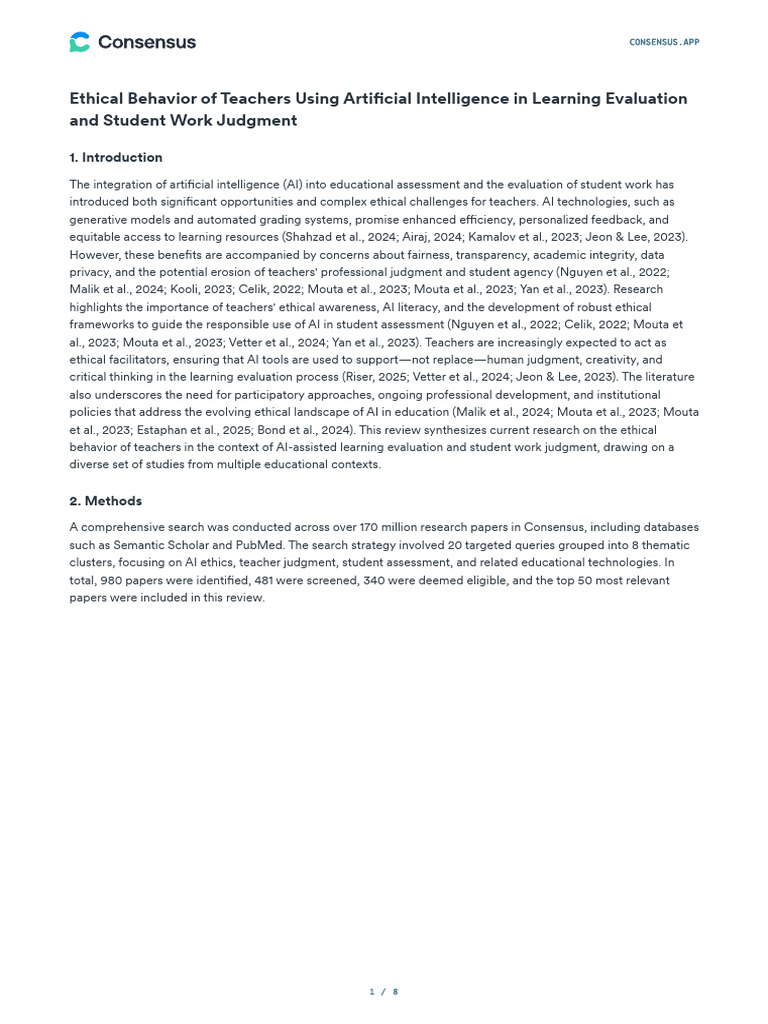 Artificial Intelligence Ethical Behavior of Teache 2 | PDF | Artificial ...
