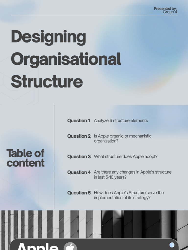 Itm Presentation | PDF | Apple Inc. | Organizational Structure