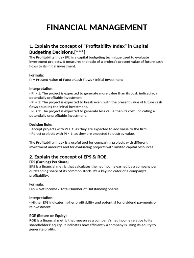 Financial Management | PDF | Capital Structure | Dividend
