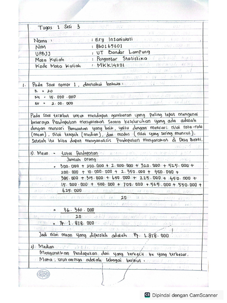 Tugas 1 Sesi 3 | PDF