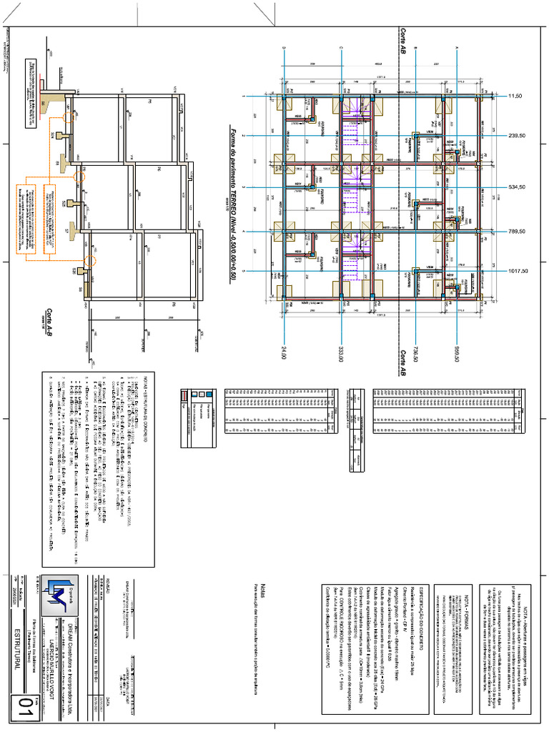 Est01-r01-Planta de Formas Dos Baldrames | PDF