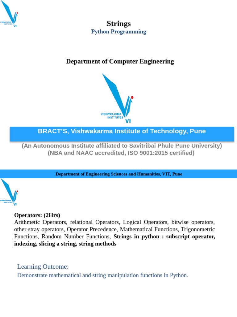 Section 1 Part 2 Strings | PDF | String (Computer Science) | Mathematical Logic