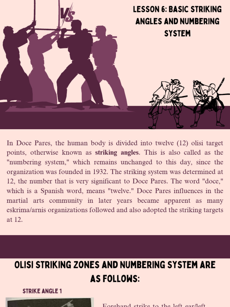 Doce Pares Striking Angles Explained | PDF
