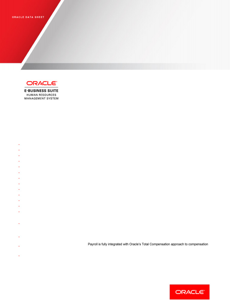 Oracle Payroll Management System Overview | PDF | Payroll | Oracle ...