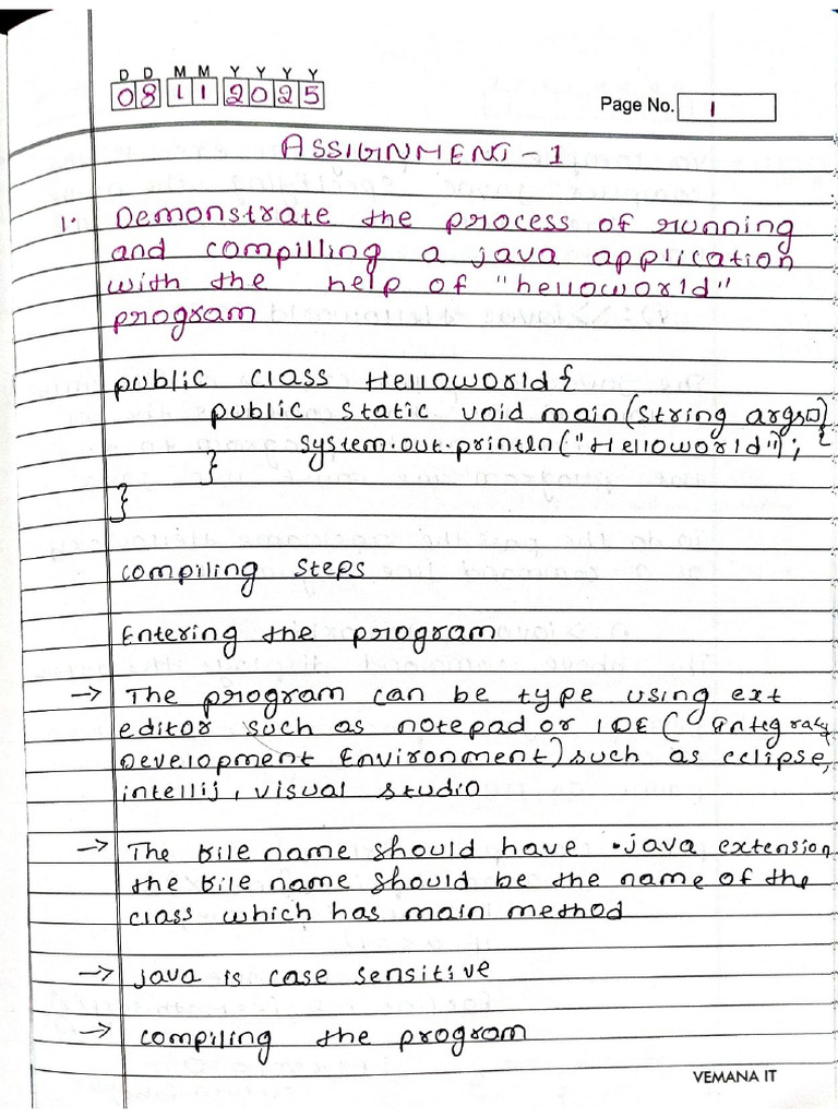 Oops With Java Assignment 1 | PDF