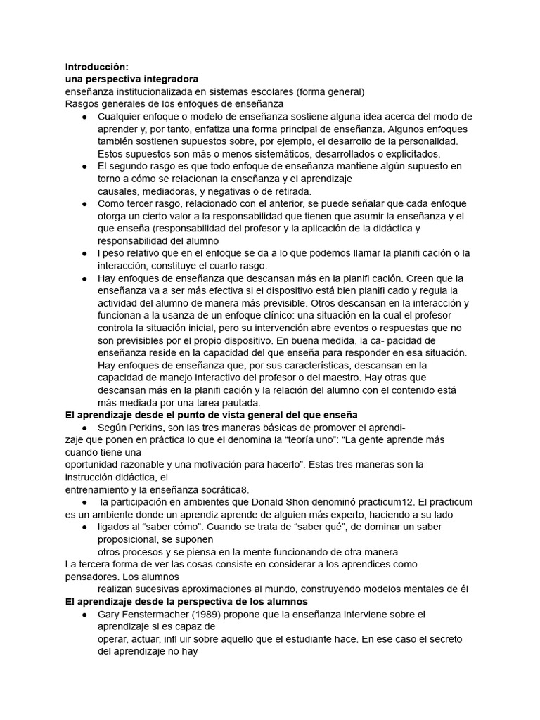 Didáctica General Feldman | PDF | Enseñando | Aprendizaje