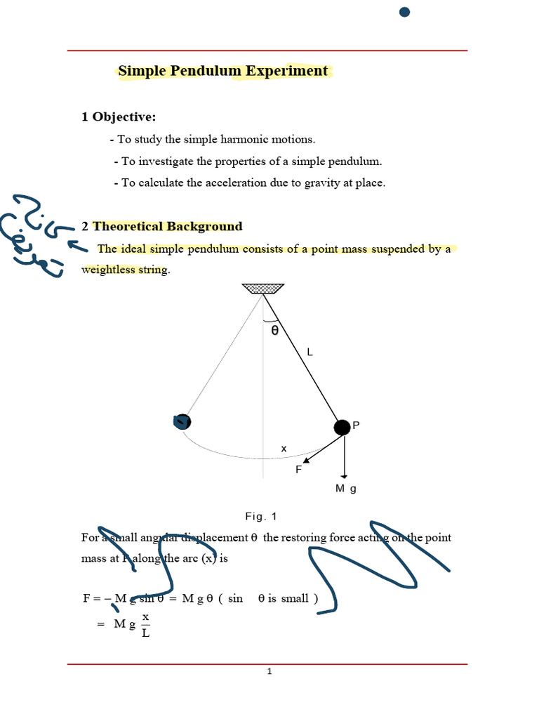 Simple Pendulum Experiment HAS | PDF | Pendulum | Physical Phenomena