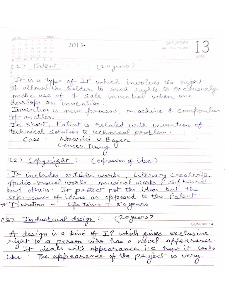 IPR COllege Notes | PDF
