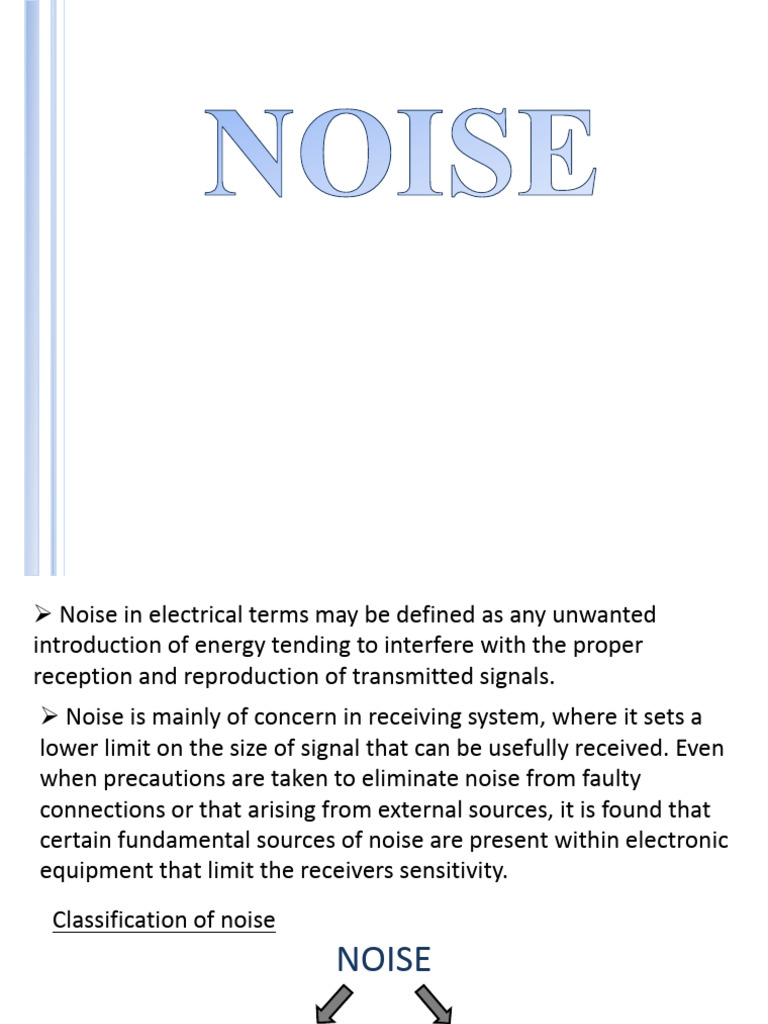2 - Types of Noise | PDF | Signal To Noise Ratio | Decibel