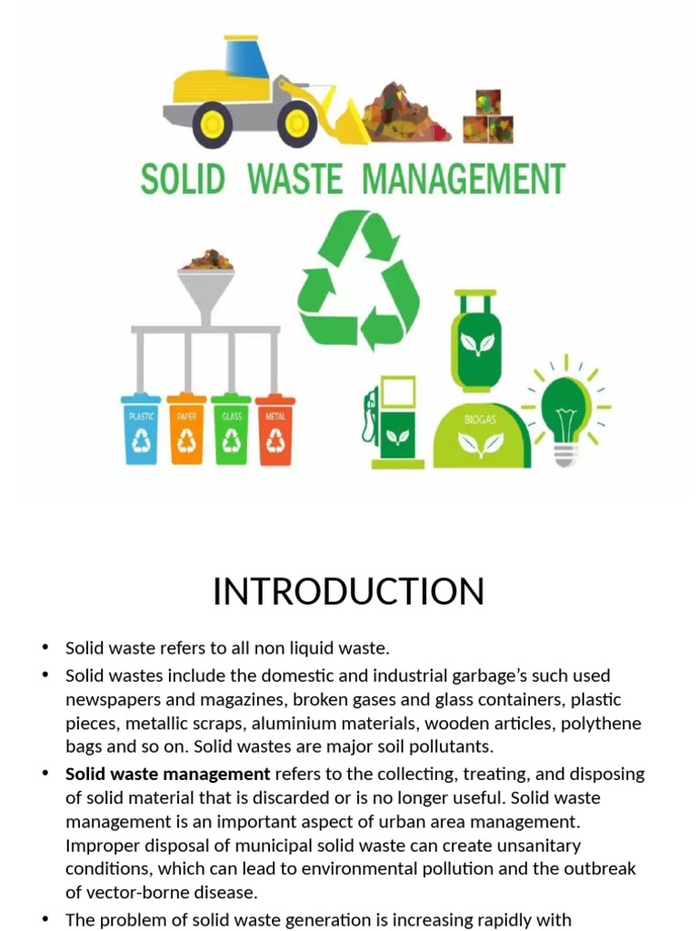Solid Waste Management Overview | PDF