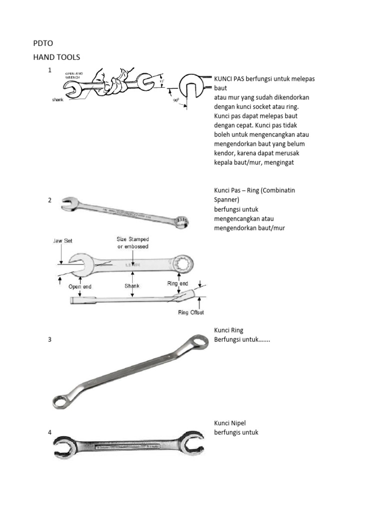 Tugas Hand Tools PDTO | PDF