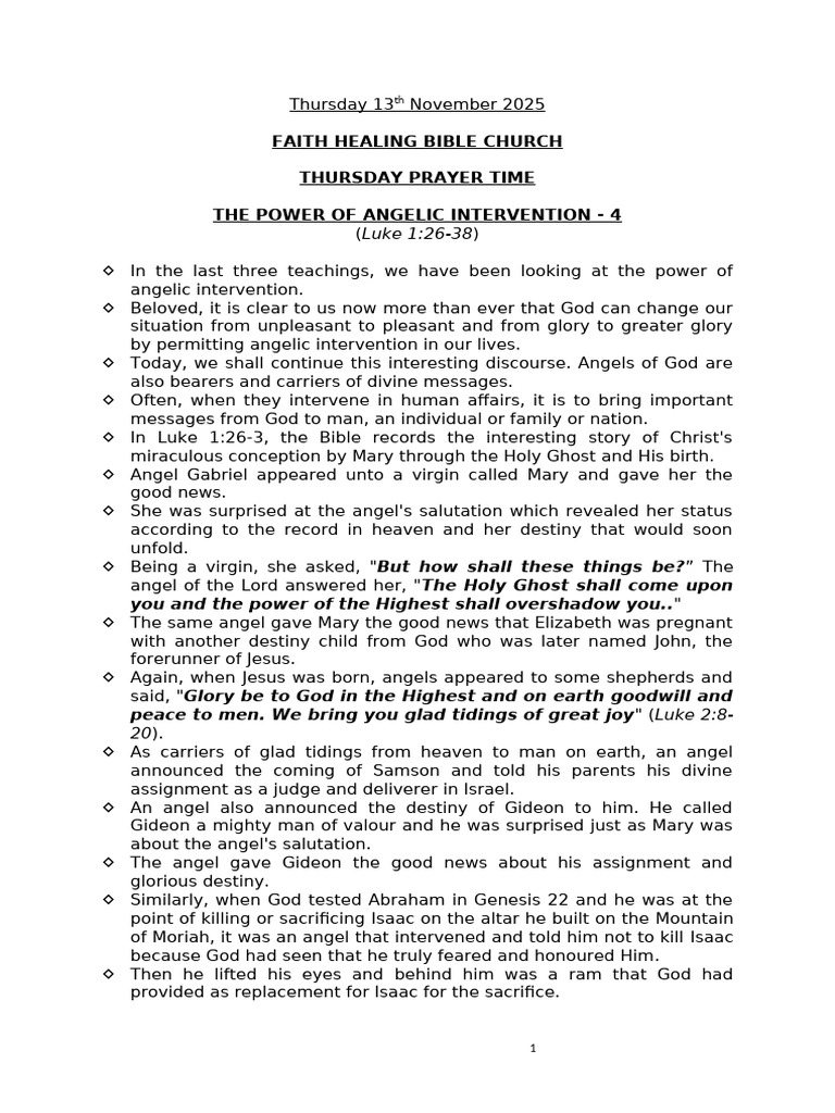 The Power of Angelic Intervention 4 | PDF | Angel | Glory (Religion)