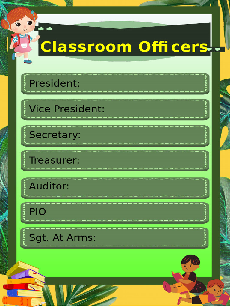 Classroom Officers | PDF