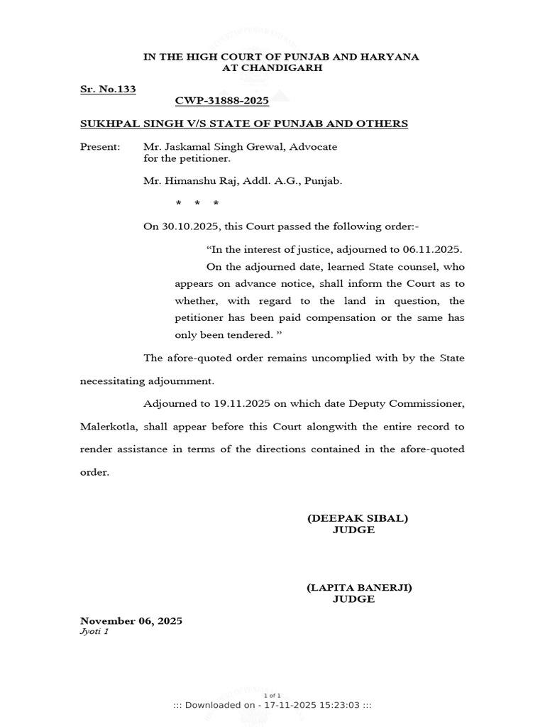 CWP 31888 2025 06 11 2025 Interim Order | PDF