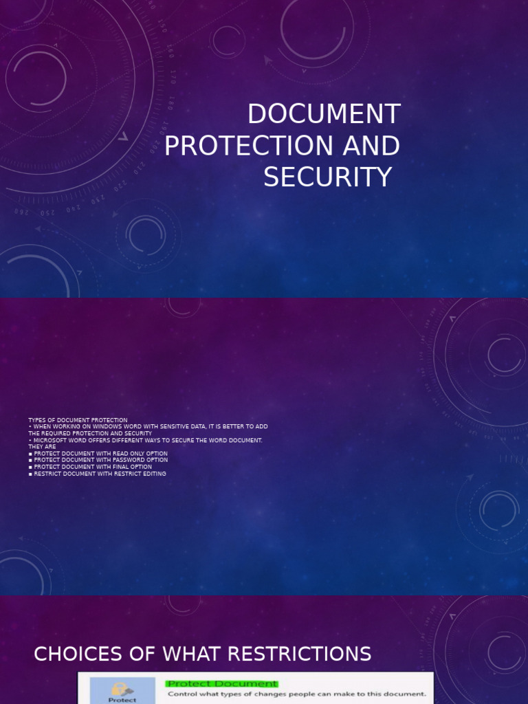 Comp1 Group 12 Document Protection and Security | PDF | Microsoft Word ...