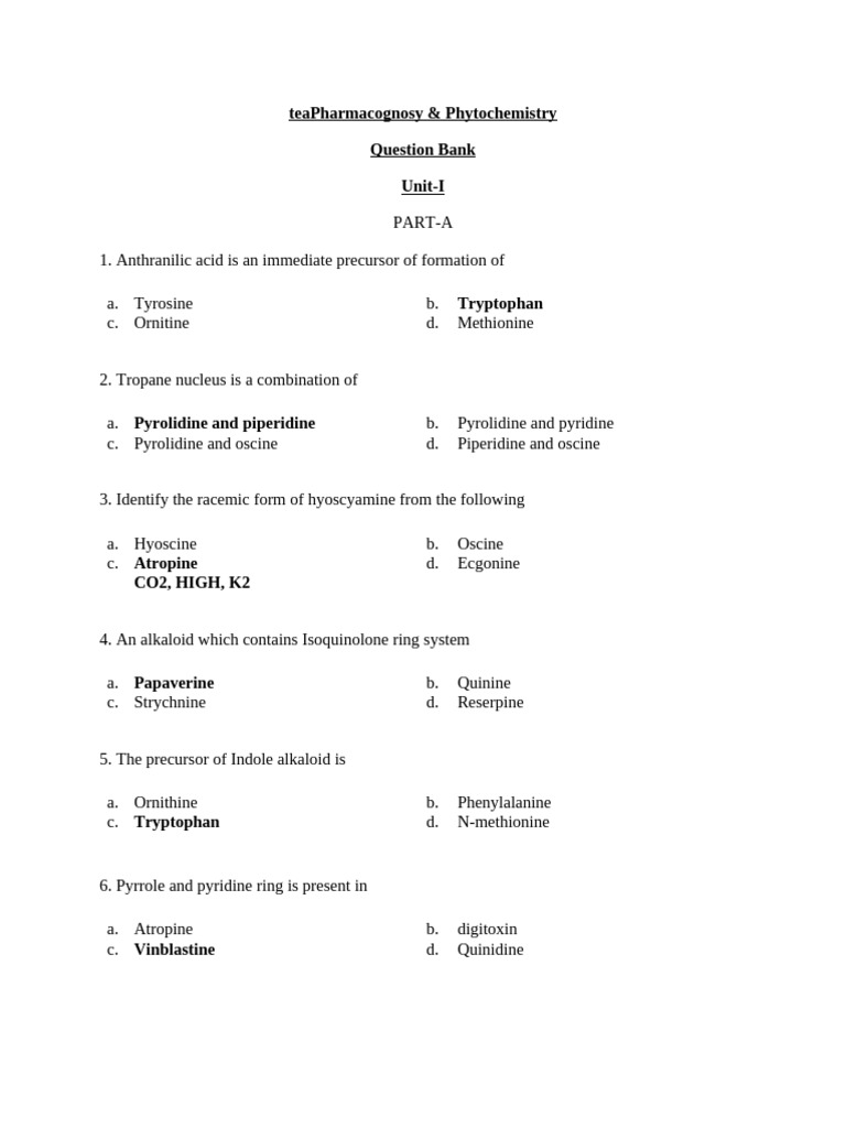 Updated 2025 Question Bank pcp-II Full | PDF | Metabolism | Biosynthesis