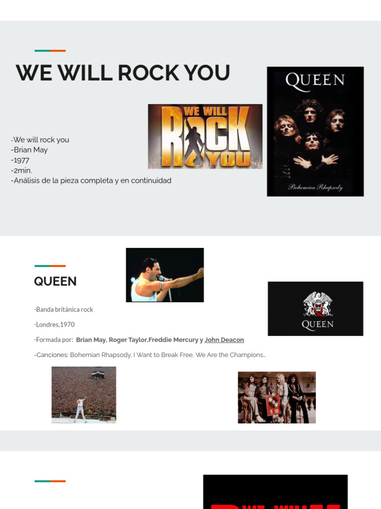 We Will Rock You-Activitat Audició | PDF | Grabación de sonido ...