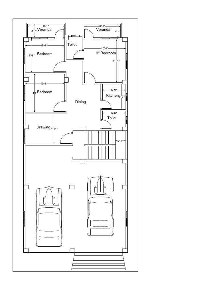 Ground Floor Plan Drawing (Tutorial 51 Finish) - Model | PDF