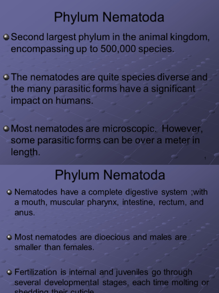 Para Sitology PPT 7 | PDF | Nematode | Parasitology