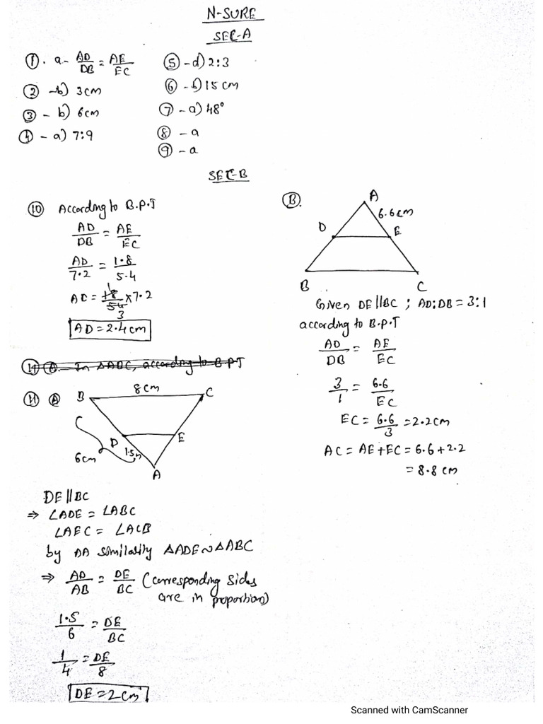 Pan-India Cbse X Maths DPT (7) Ensure Key 15-09-2025-1 | PDF