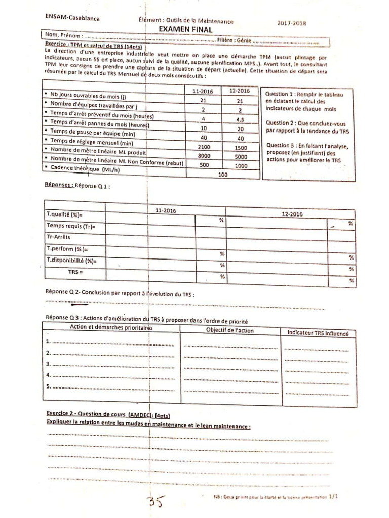 Exam 2019 | PDF