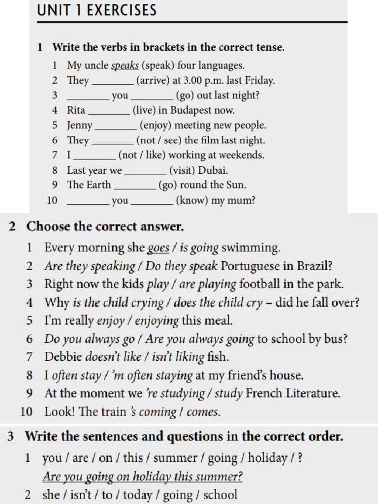 03-Grammar Reference Exercises | PDF