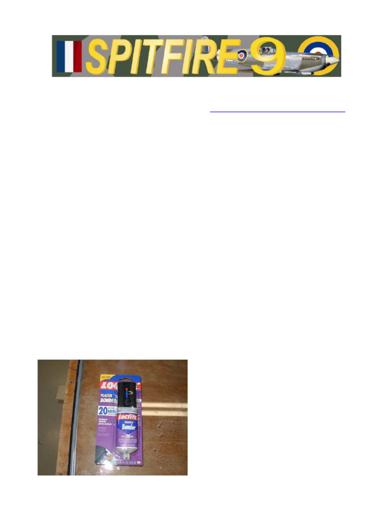 Yellow Spitfire Build Tips & Adhesives | PDF | Flap (Aeronautics ...