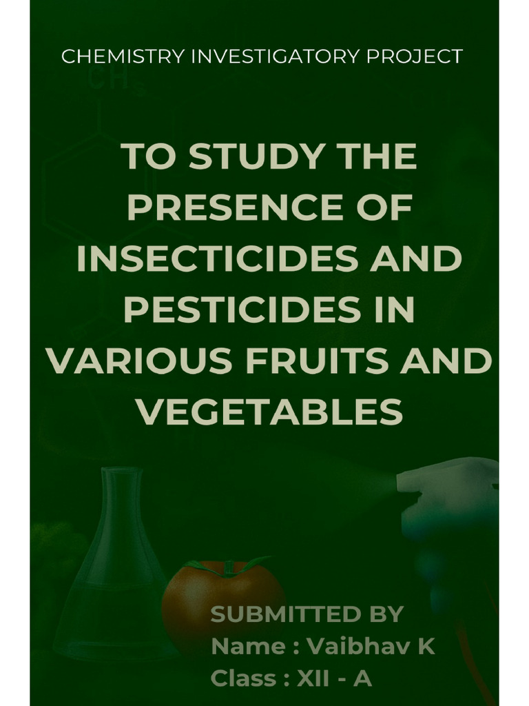 Chemistry Project Cover VaibhavK | PDF
