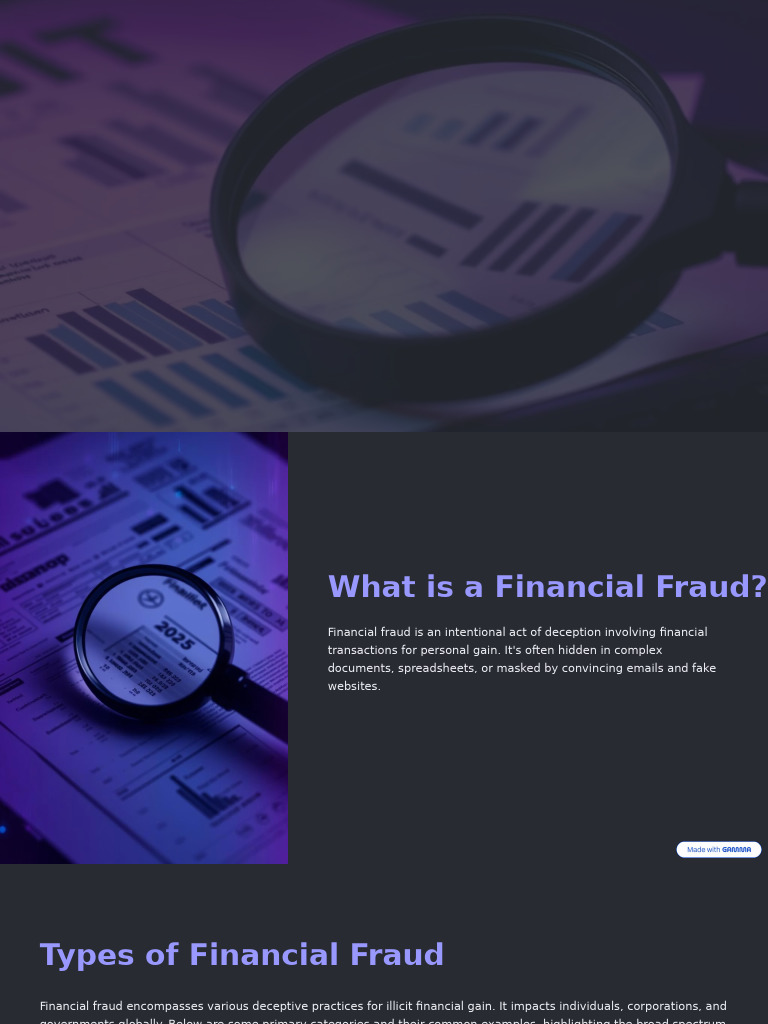 Financial Frauds | PDF | Fraud