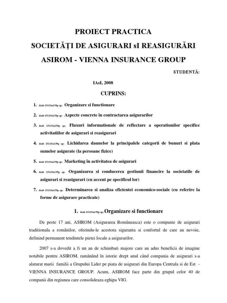 Practica Asirom | PDF