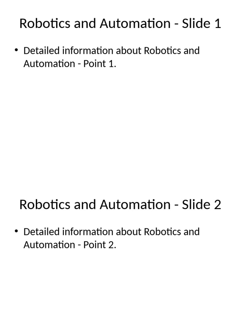 Comprehensive Guide to Robotics & Automation | PDF