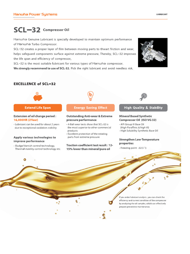 SCL-32 Compressor Oil | PDF