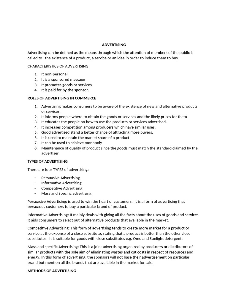Advertising | PDF | Advertising | Target Audience