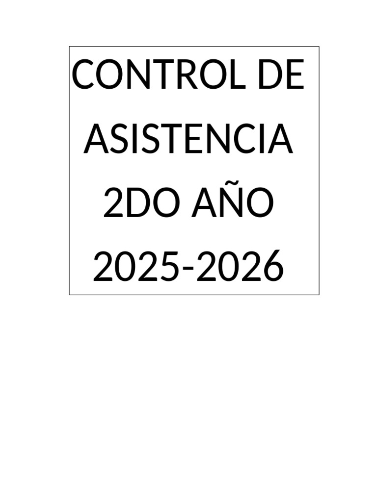 Etiqueta Asistencia | PDF
