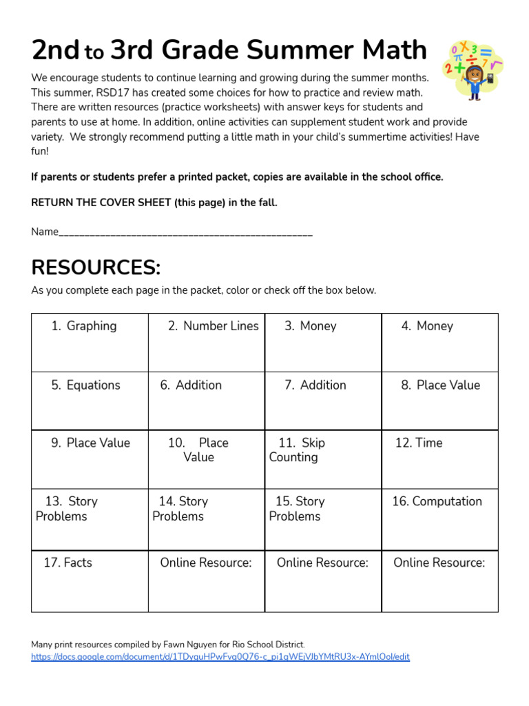 2nd To 3rd Grade Summer Math | PDF | Penny (United States Coin) | Currency