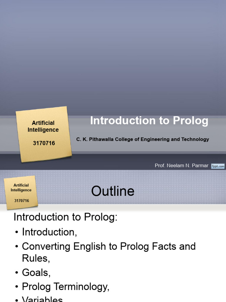 AI PPT - Prolog - 2025 | PDF | Computer Programming | Computing
