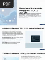 Perbandingan Antarmuka CLI dan GUI | PDF