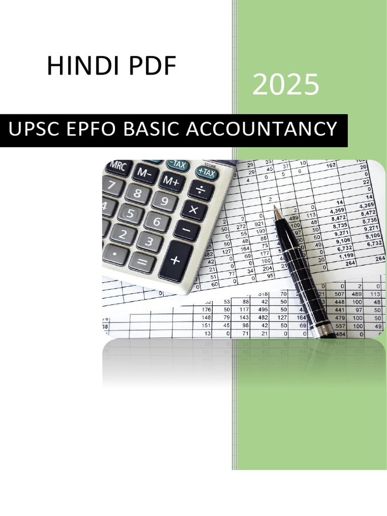 Basic Accountancy For Epfo 2025 Chapter 1, 2 Knower Nikhil | PDF