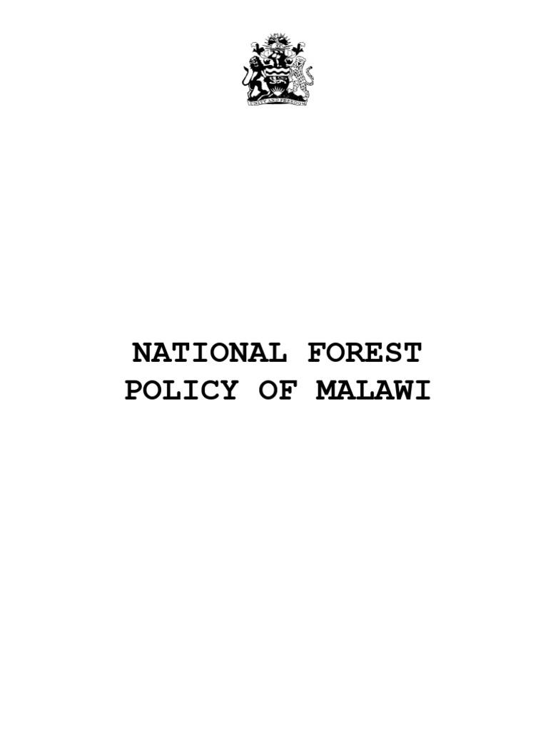 National Forest Policy of Malawi | PDF | Forest Management | Forestry