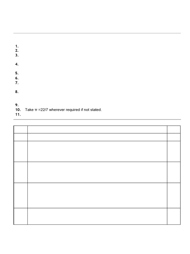 MathsStandard SQP | PDF | Circle | Sphere