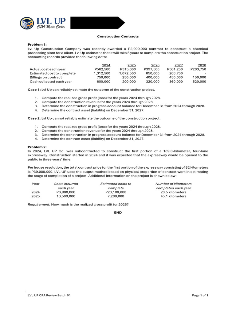 PDF Long Term Construction Contract (LTCC) | PDF | Financial Economics ...