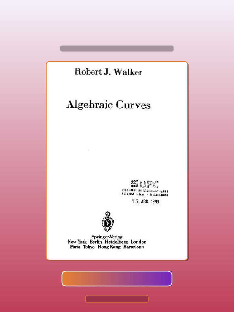 Answers for Algebraic Curves eBook and TestBank Bundle | PDF | Multiple ...