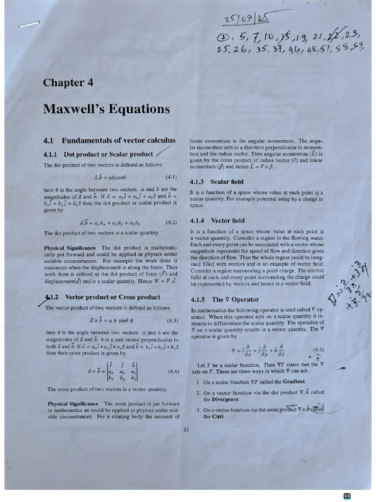 Maxwell's Equation | PDF